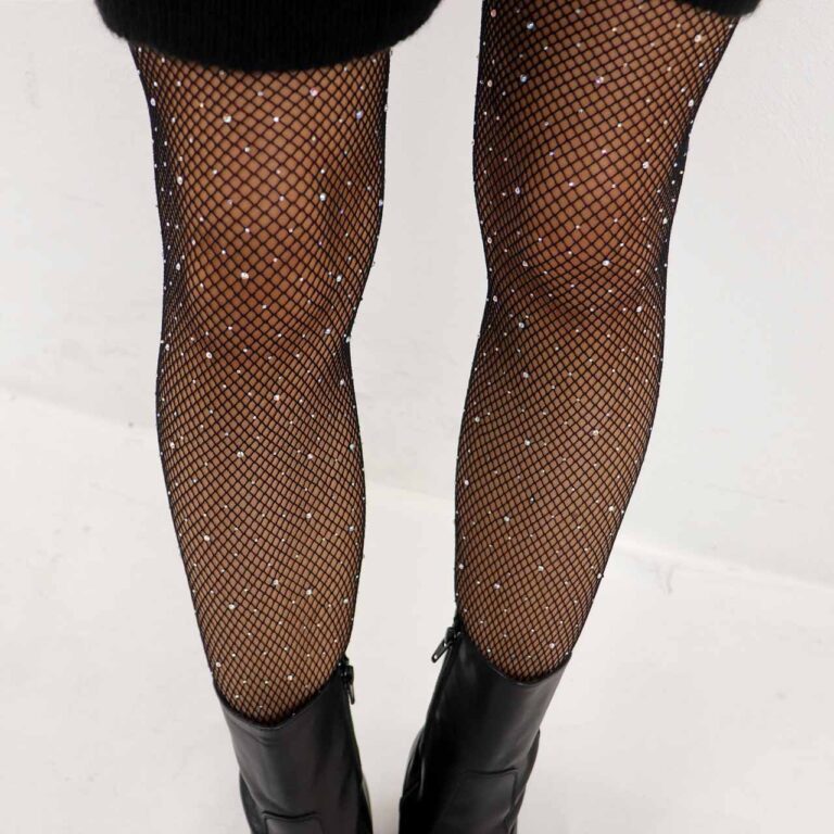 CLAIRE FISHNET GLITTER TIGHTS | Trend House
