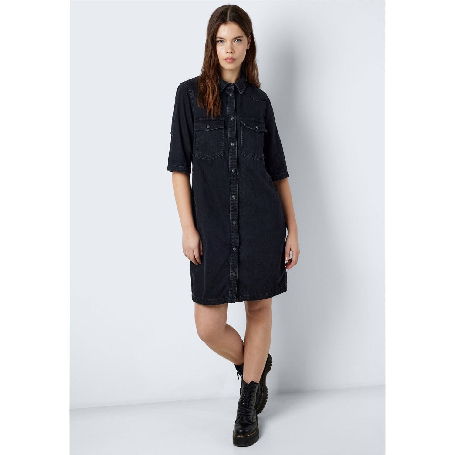 NEW SIGNE S/S DENIM DRESS | Trend House