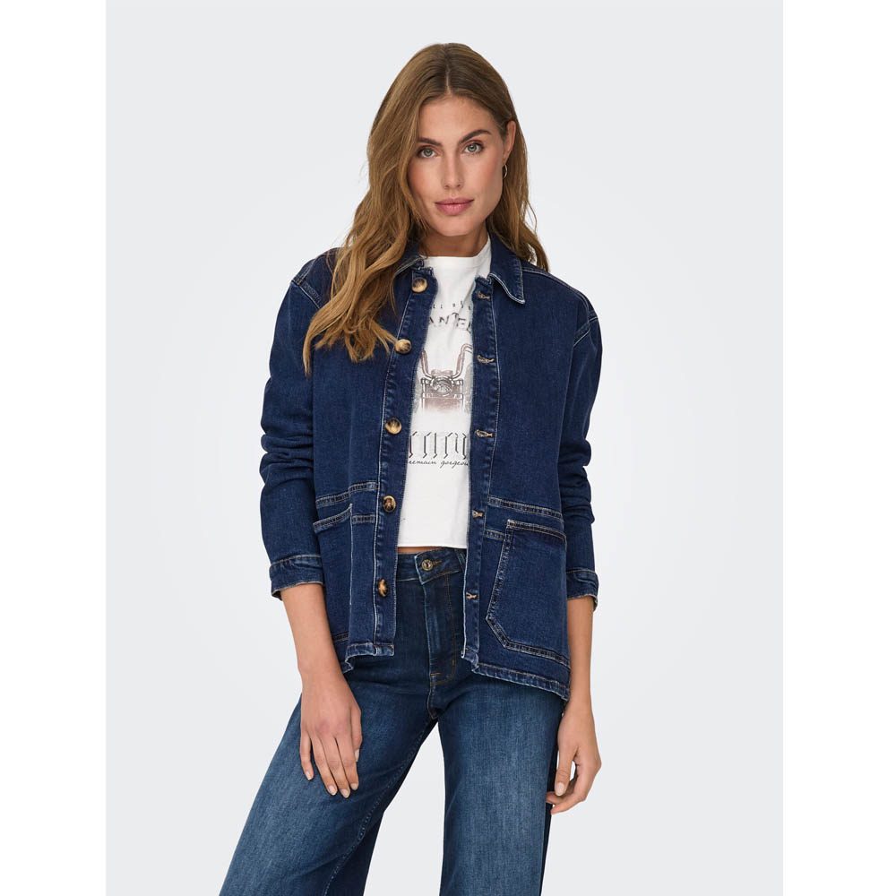ONLCAPRI L/S CARGO POCKET DNM JACKET | Trend House